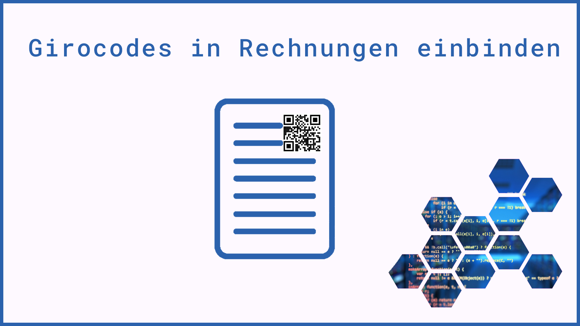 Girocodes in Rechnungen einbinden - Caspar IT Solutions